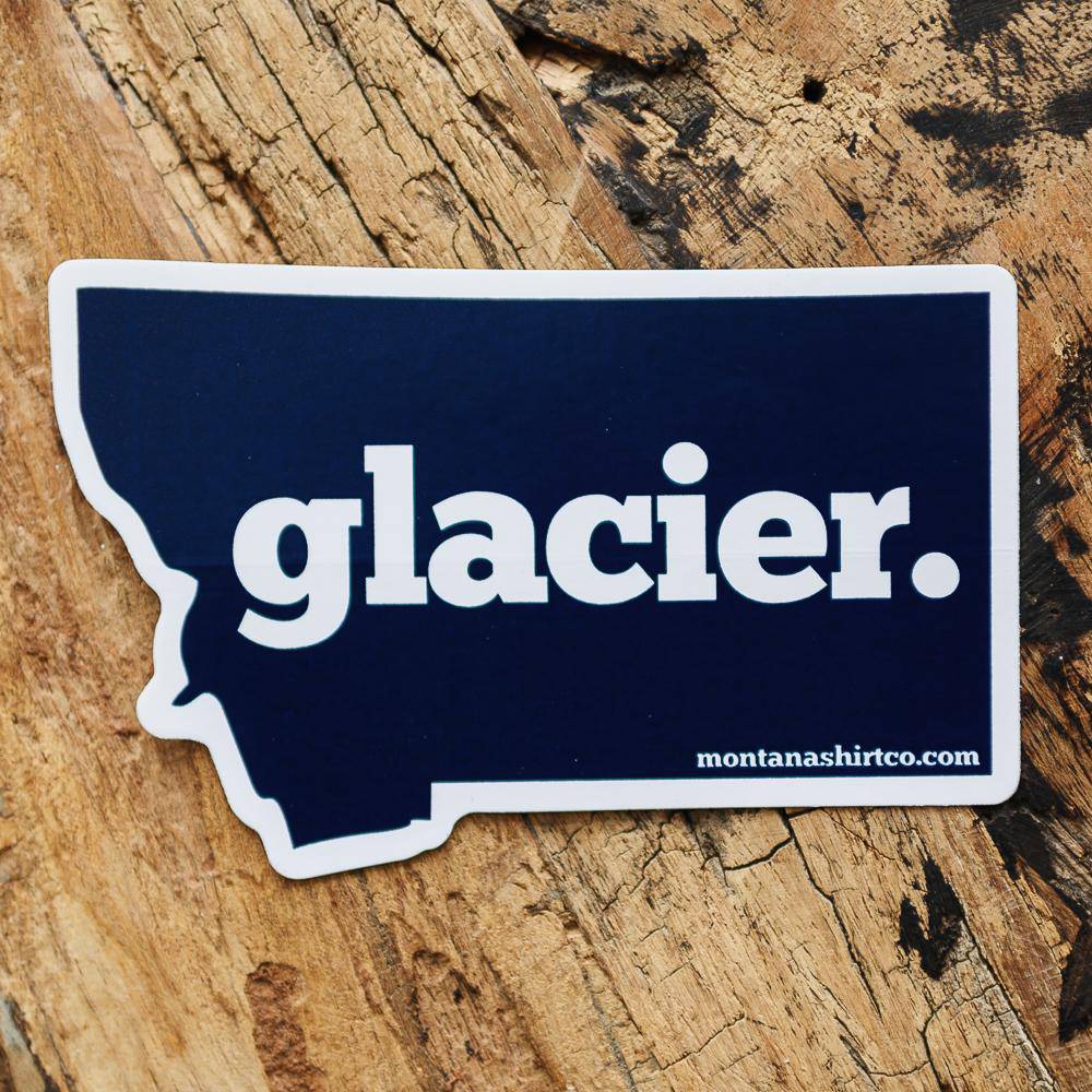 Glacier. Sticker