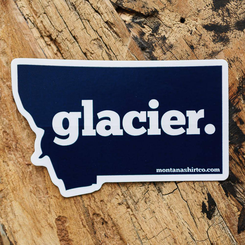 Glacier. Sticker