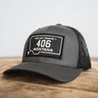 (406) License Plate Hat