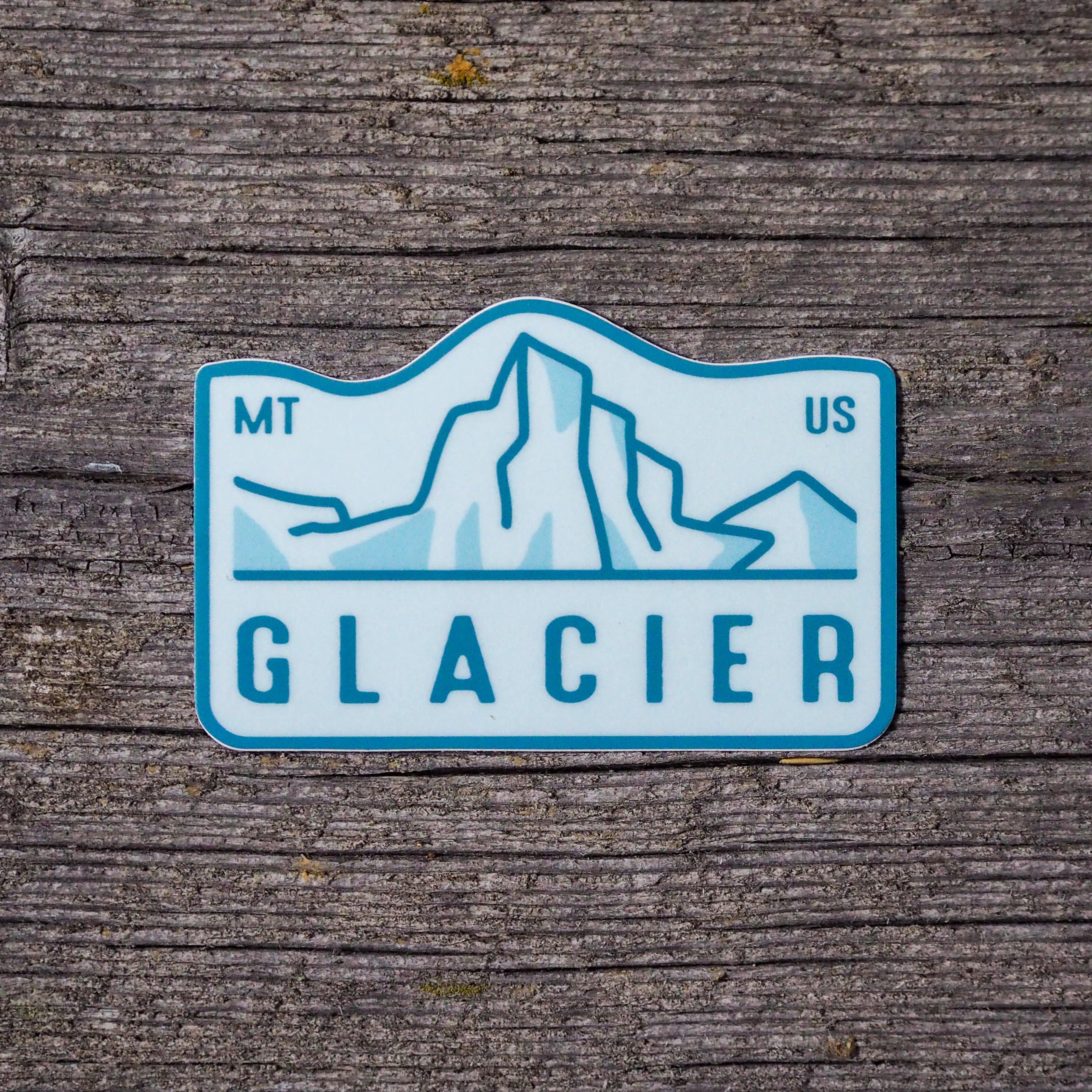 Iceberg Glacier National Park Sticker
