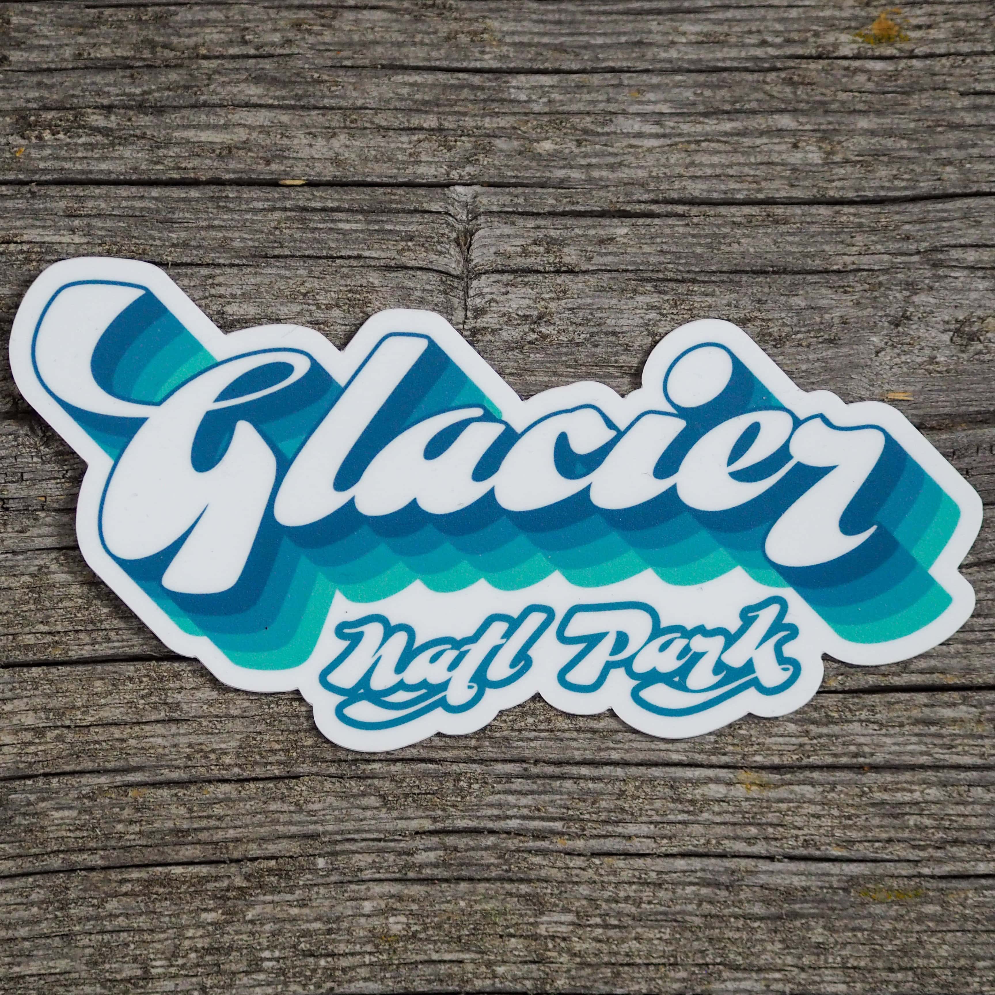 Retro Glacier Sticker