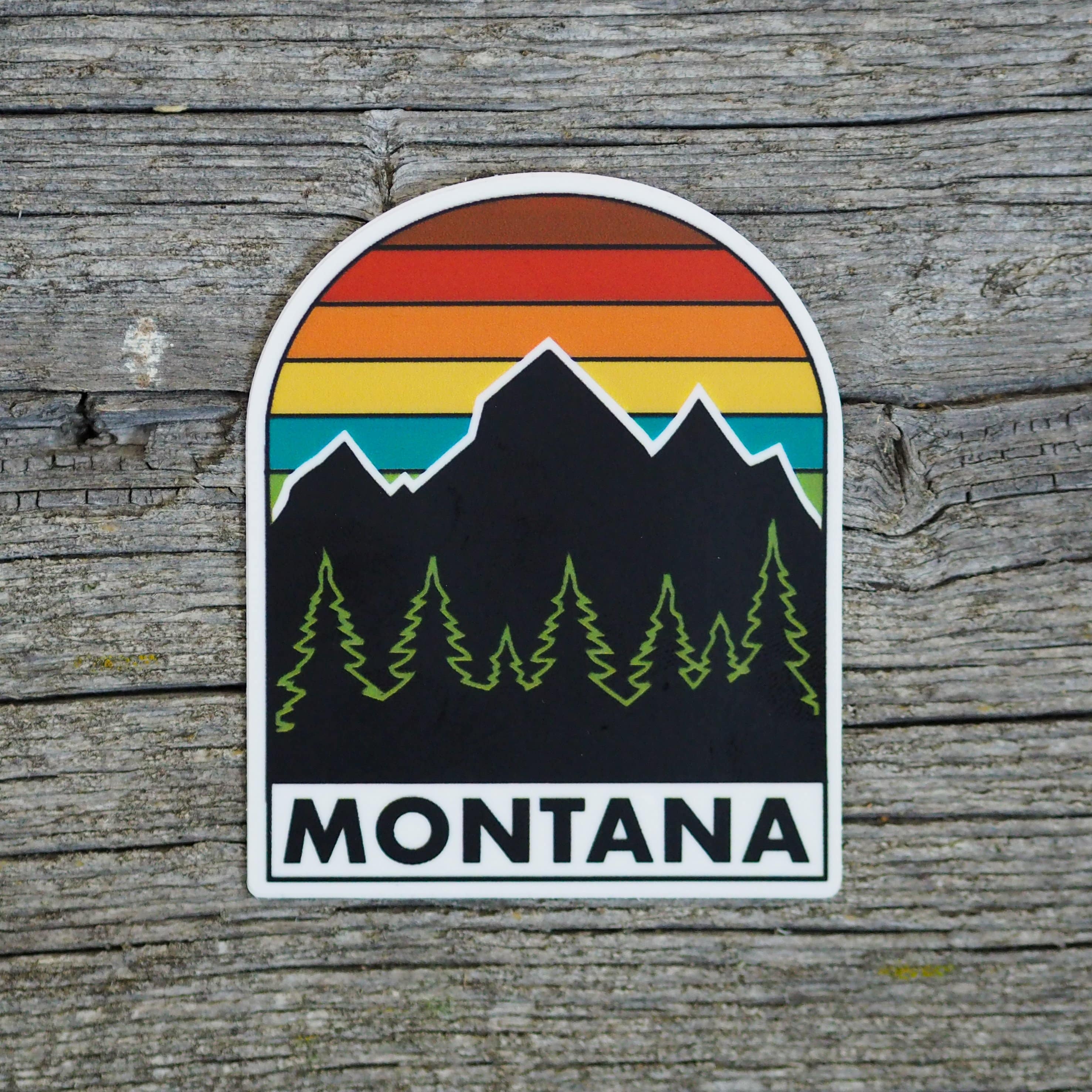 Retro Sunset Sticker