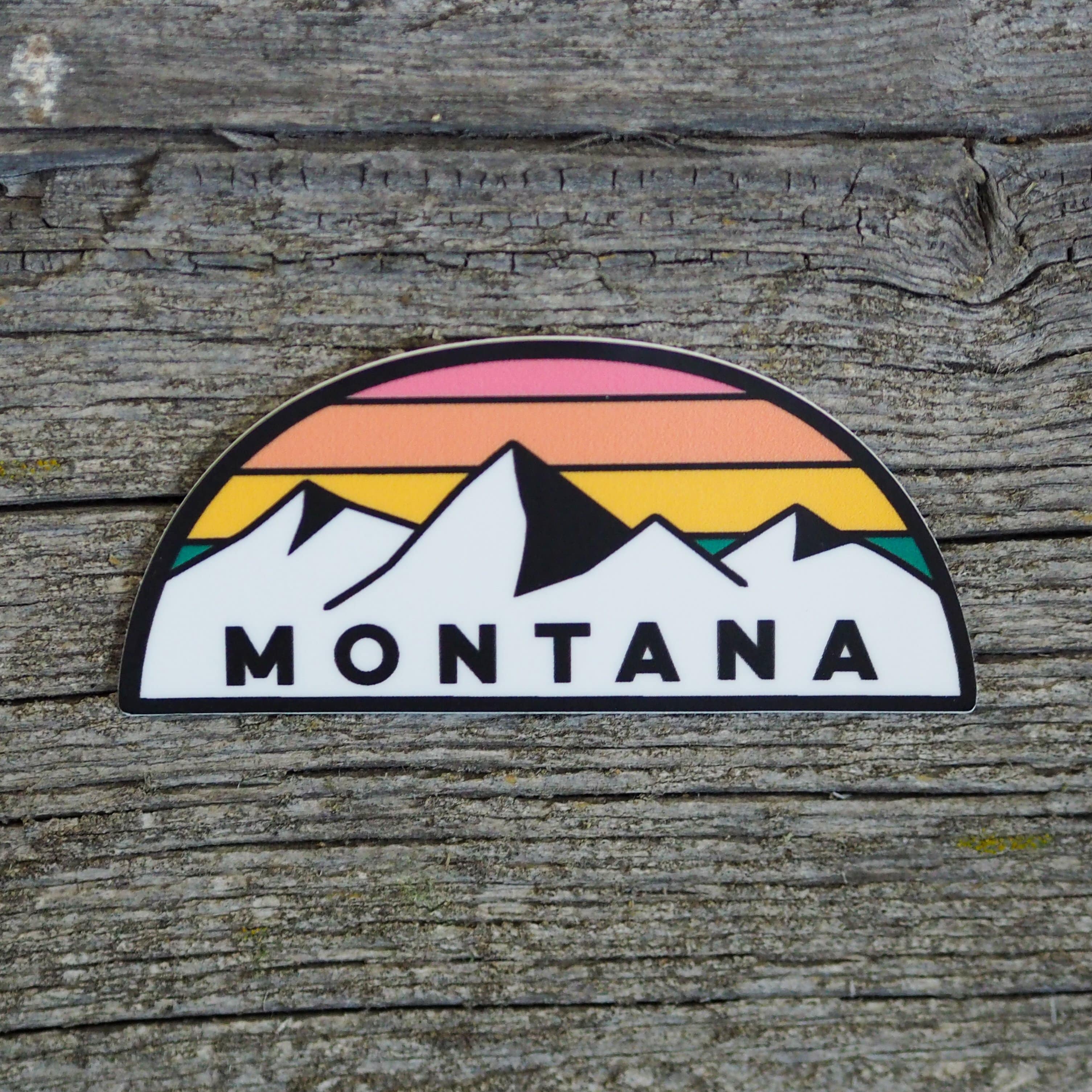 Sunset Crescent Sticker